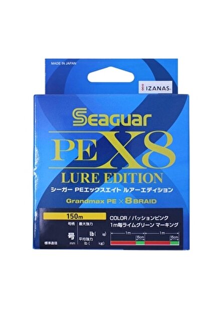 seaguar Lure Edition X8 PE 0.8 -0,148mm 150mt Multi Color İp Misina - Fiyatı, Yorumları