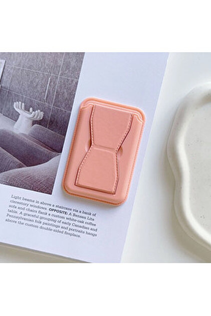 Fibaks Apple iPhone 11 12 13 14 15 16 Mini Plus Pro Max Uyumlu Manyetik Standlı Deri Magsafe ...