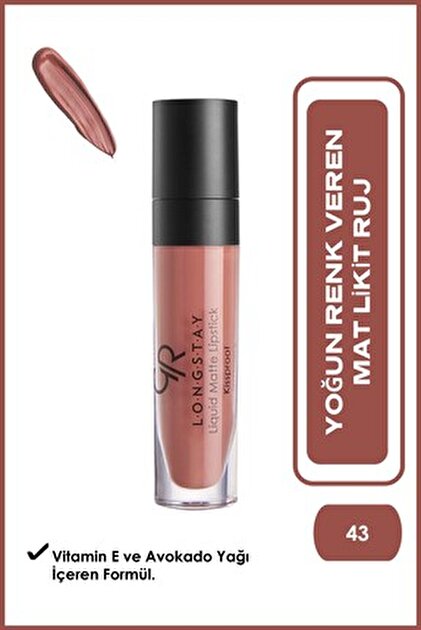 Golden Rose Longstay Liquid Matte Lipstick No: 30 - Bulaşmayan Kalıcı ...