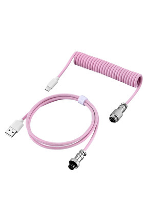 silabor Coiled Kablo, Sarmal Kablo, Mekanik Klavye Kablosu, Type C Usb Kablo [Oyuncu Klavyesi ...