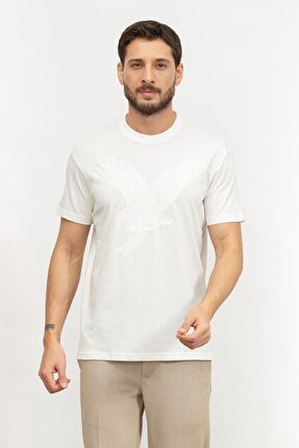 Armani Exchange Erkek Bisiklet Yaka T-Shirt Beyaz - Fiyatı, Yorumları