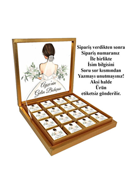 Blackeye Chocolate Kişiye Özel Isimli Gelin Bohçası Çikolatası - 32 ...