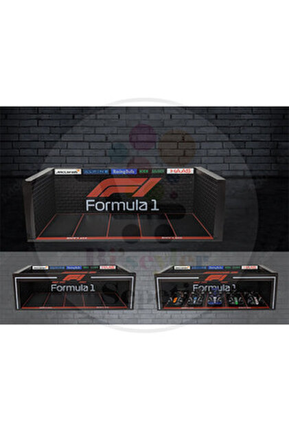 Tech Trade Formula 1 Grid Yolu Diorama 1/64 Ölçek Red Bull Racing ...