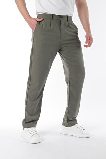 Madmext Bej Regular Fit Düz Kesim Yan Cepli Erkek Pantolon 6540 ...