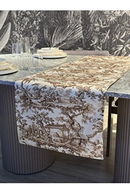 Skhome Rustik Köylü Kadın Dekoratif Baskılı Runner 1 Adet 40x140cm (SKR ...