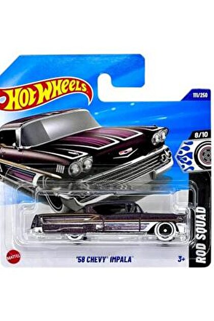 HOT WHEELS '58 Chevy Impala 2025 Rod Squad Serisi 1:64 Klasik Model ...
