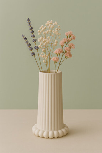 muffag Organik Şekilli Dekoratif Vazo Pampas Vazosu Lal Vazo Dekoratif ...