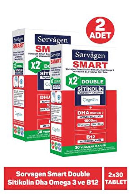 Sorvagen Smart Sitikolin Dha Omega 3 30 Kapsül ( 1 Adet ) - Fiyatı, Yorumları