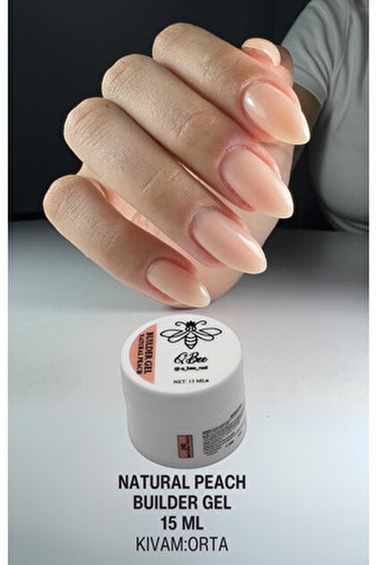 QBEE PROFESSIONAL 15ml Protez Tırnak Jeli Builder Gel Cover Peach TPO ...