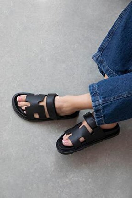 Straswans Papuci de damă Pina din piele cu imprimeu cu velcro, maro ...