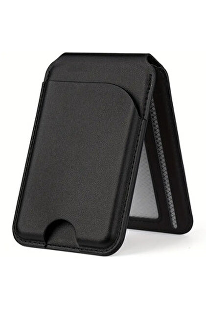 Fibaks Apple iPhone 11 12 13 14 15 16 Mini Plus Pro Max Uyumlu Manyetik Standlı Deri Magsafe ...