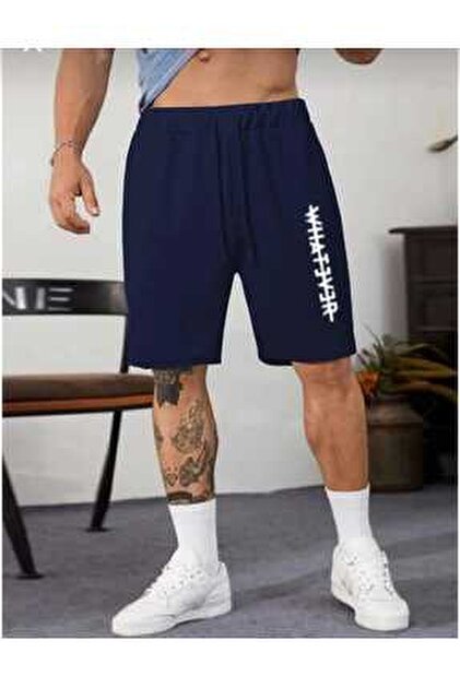NETTENSTORE ERKEK SİYAH BERMUDA SPORTWEAR WHAT BASKILI YAZLIK RAHAT ...