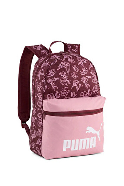 Puma Logo Print School Backpack with Adjustable Straps and Zip Closure ...