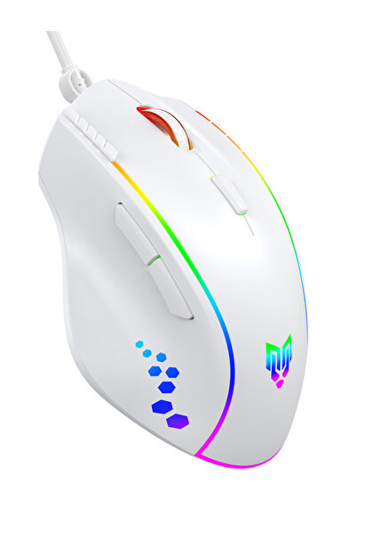 Rampage Blink Beyaz Rgb Makrolu 12800 Dpi E-spor Örgü Kablo Profesyonel ...