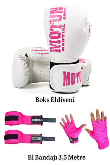 MOTUN Boks ,Kıck Boks ,Muay Thai Branşları için Boks Eldiveni ve Bandaj ...