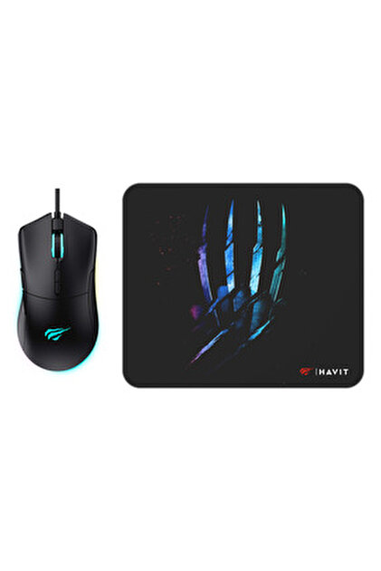 Havit Gamenote MS1037CM Rgb Ledli Makrolu 7200Dpi Gaming Oyuncu Mouse ...