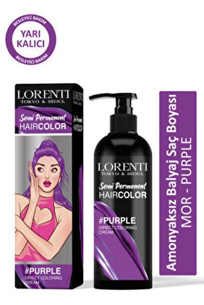LORENTİ Amonyaksız Balyaj Renkli Saç Boyası Mavi Night Blue 200 ml ...