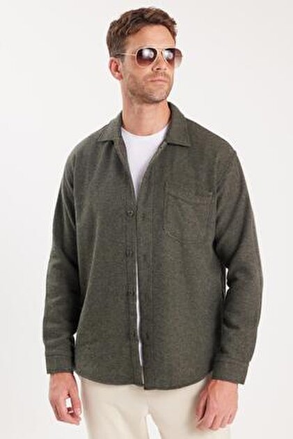 Tudors Erkek Relax Fit Rahat Kesim Oduncu Tek Cepli Armürlü Kahverengi ...