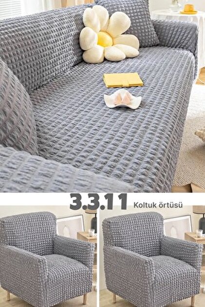 uzhanem 3.3.1.1 Koltuk Örtüsü Koltuk Kılıfı Takımı Ev Tekstili Sofa ...