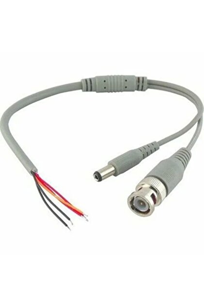 Onetech 10 Adet Hazır Kablolu Bnc Konnektör DC Power Jak Cctv Y Kablo ...