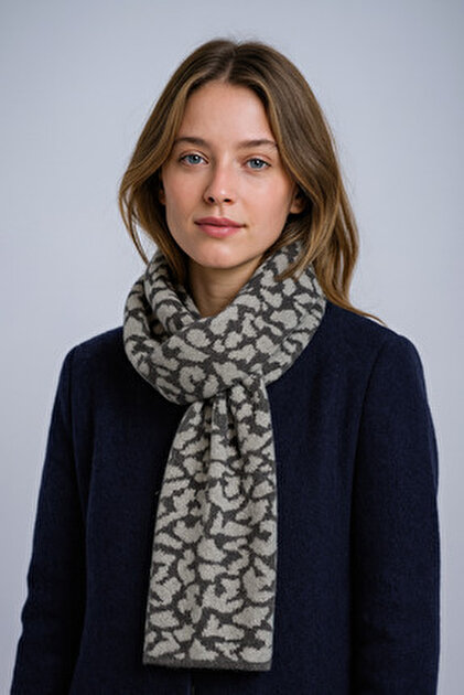 Sebir Moda Leopar Desenli Triko Atkı - Fiyatı, Yorumları