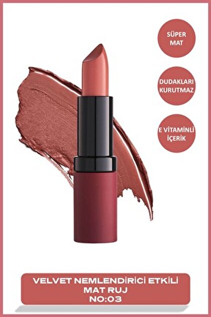 Golden Rose Velvet Matte Lipstick 27 Velvet Mat Ruj 4,2 g - Fiyatı ...