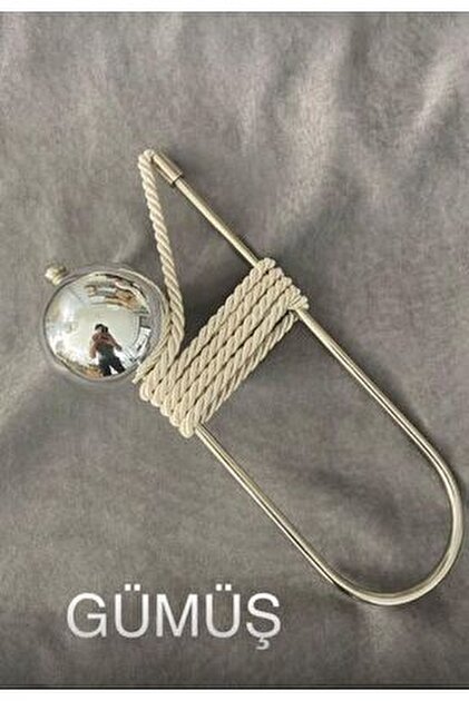 MGEStore Perde Tutucu Renso Perde Askısı Aksesuar Topuzlu 1 Adet Siyah ...