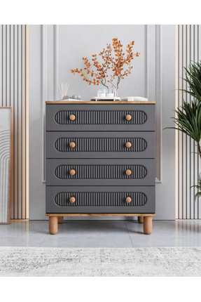 miracool Milen 4 Çekmeceli Şifonyer / %100 MDF / Haki - Fiyatı, Yorumları