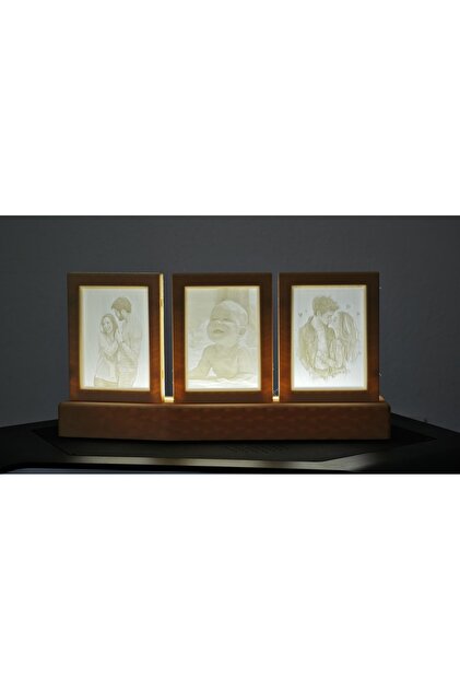 CİHO Ciho 10×15 Cm Camlı Ahşap Dekoratif Kontrast Beyaz Detaylı ...