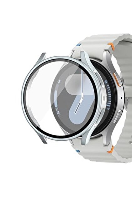 Choice Galaxy Watch 7 44mm Silver Screen Protector Case for Watch 7 6 5 ...