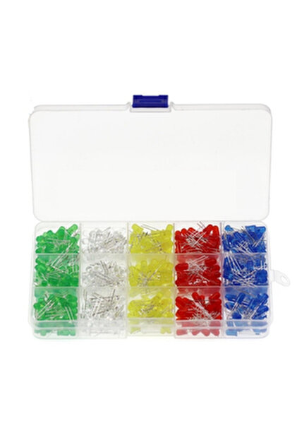 Genel Markalar 500 Parça 5 Renk 3mm Diyot Led Seti-Plastik Kutulu ...