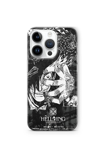 FLAMENKO iPhone 13 Pro Max Uyumlu Gotik Kelebek Desenli Şeffaf Telefon ...