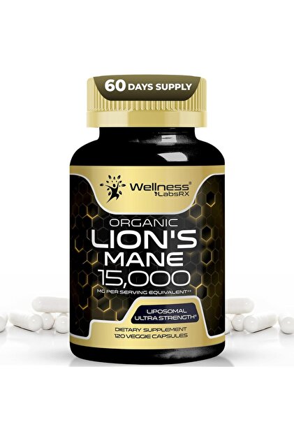 WELLNESS LABSRX WELLNESS LABS Lions Mane Real Mushroom Brain, Memory ...