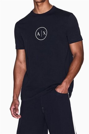 Armani Exchange Erkek Bisiklet Yaka T-Shirt Lacivert - Fiyatı, Yorumları