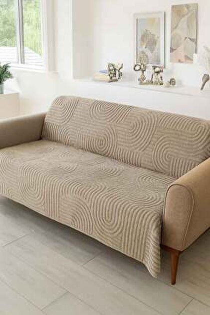 Decomia Home Carie Kabartmalı Yumuşak Tüylü Koltuk Örtüsü Çok Amaçlı ...