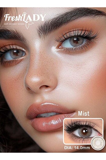 Fresh Lady Freshlady Colored Lenses Bassia Gray 14.00mm Yearly ...