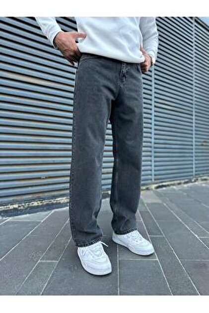 DIRECTIVE JEANS Erkek Baggy Bol Kesim Kot Pantolon jeans mavi gri ...