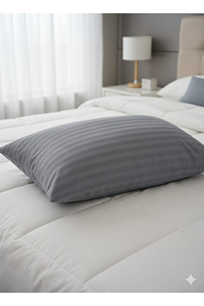 Alpateks Home Çizgili Pamuk Saten Yastık Kılıfı 2 adet Orta Boy 40x60 ...