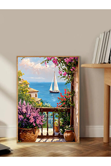 Tuba Decor Tek Parça Ahşap Çerçeveli Oturma Odası Salon Mutfak Tablo ...