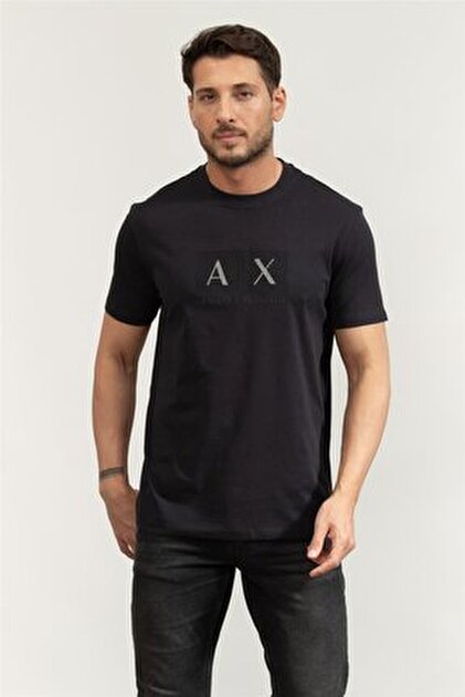 Armani Exchange Erkek Bisiklet Yaka T-Shirt Lacivert - Fiyatı, Yorumları