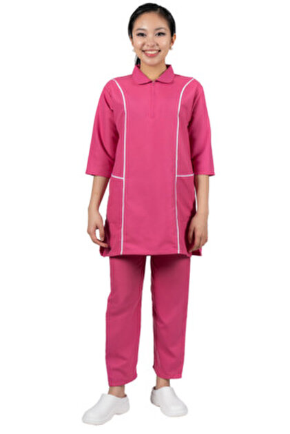 ABSHIR Housemaid/Khadama/Nanny Uniform Set, cotton 3/4 Sleeve Tunic ...