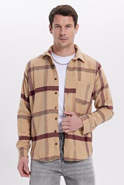 Tudors Erkek Regular Fit Rahat Kesim Kışlık Kareli Oduncu Gömlek ...