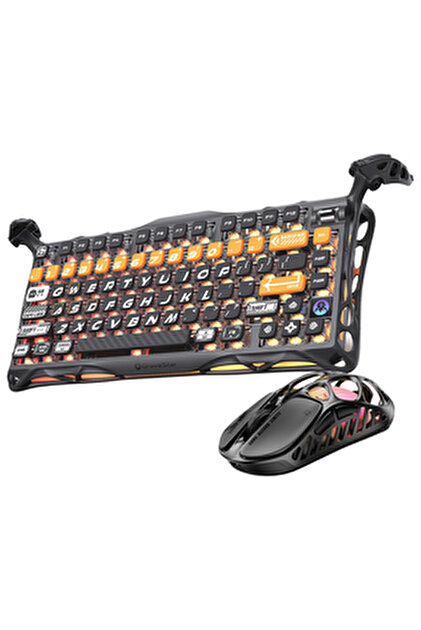 Gravastar Mercury K1 Pro+X Kablosuz RGB Işıklı Mekanik Q Gaming Klavye ...