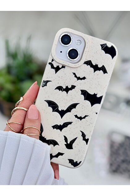 Go Aksesuar Iphone 15 - 14 - 13 Uyumlu Siyah Beyaz Baskı Desenli Darbe ...