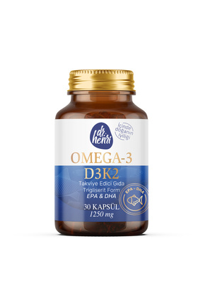 Dr.Henri Omega-3 D3K2 EPA & DHA 60 Kapsül - Fiyatı, Yorumları