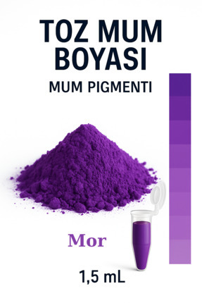 Misse Bordo Toz Mum Boyası ℅100 Doğal Pigment 1,5 mL (Parafin Wax Soya ...