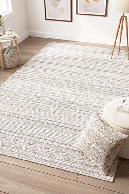 Melaris Halı Leon Bukle Sisal Dokuma Halı Naturel Jüt Kilim Salon ...