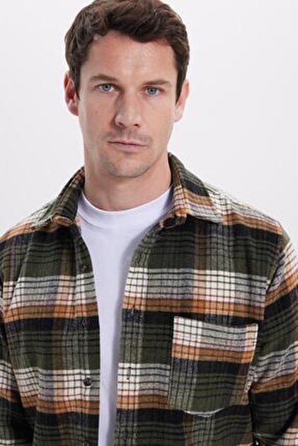 Tudors Erkek Regular Fit Rahat Kesim Kışlık Kareli Oduncu Gömlek ...