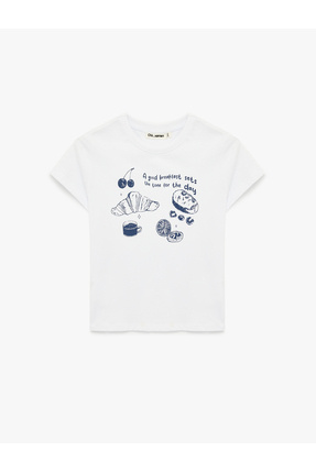 Koton Slim Fit Kısa Kollu Bisiklet Yaka Baskılı Tişört - Fiyatı, Yorumları