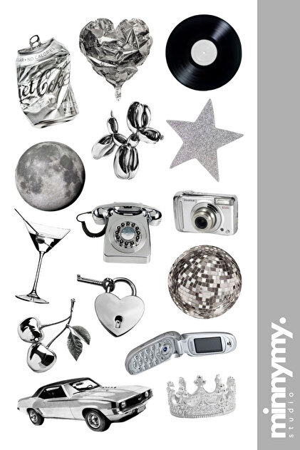 Minnymy Cool Girl Collection Sticker, Çıkartma, Ajanda, Günlük ...